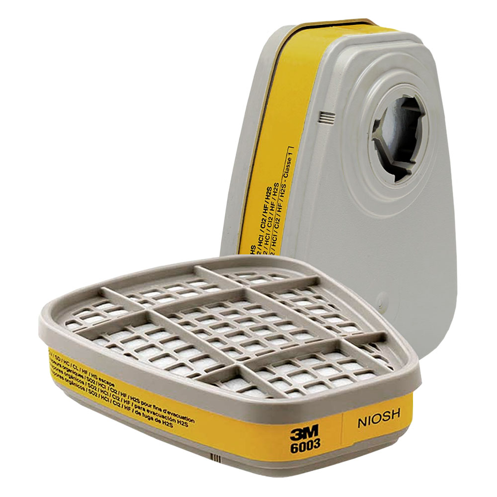 Filtro/Cartucho para Vapores Orgánicos y Gases Ácidos 6003 3M